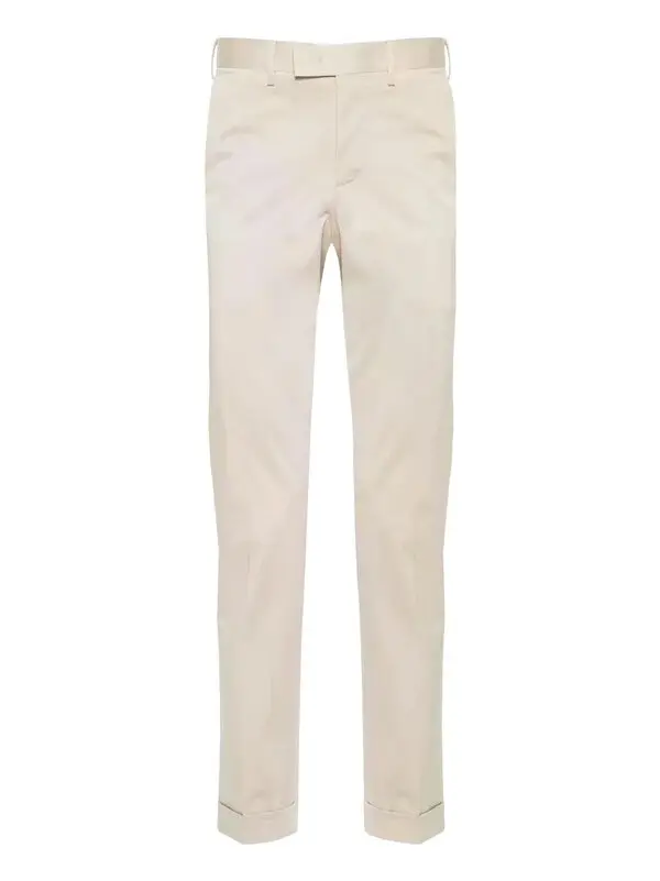 PT TORINO Pressed-crease Slim-fit Tailored Trousers - Neutrals