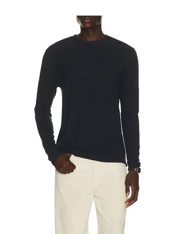 Nn07 Clive Waffle Knit Tee 3323 In . Also - Blue