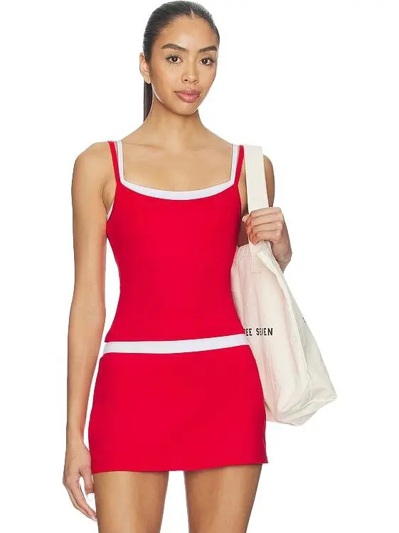 WELLBEING + BEINGWELL Flowwell Sage Tank In . Also - Red