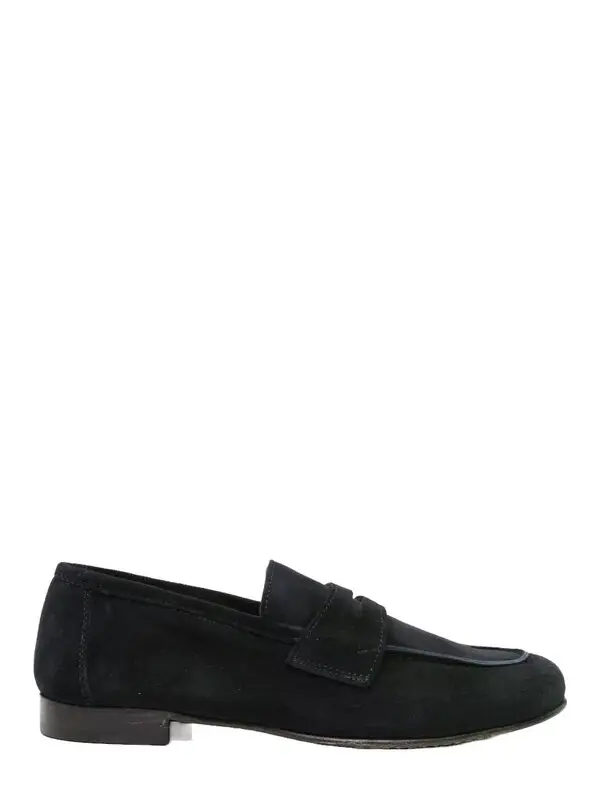 FRATELLI RENNELLA Suede Penny Loafers - Blue