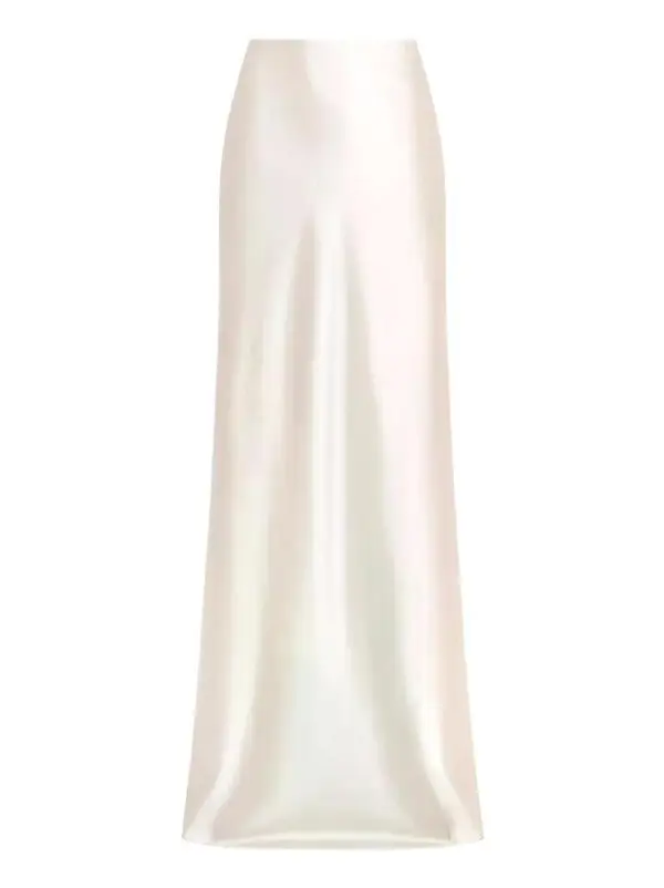ALEXIA & ANTONIA Bias-cut Maxi Skirt - Neutrals
