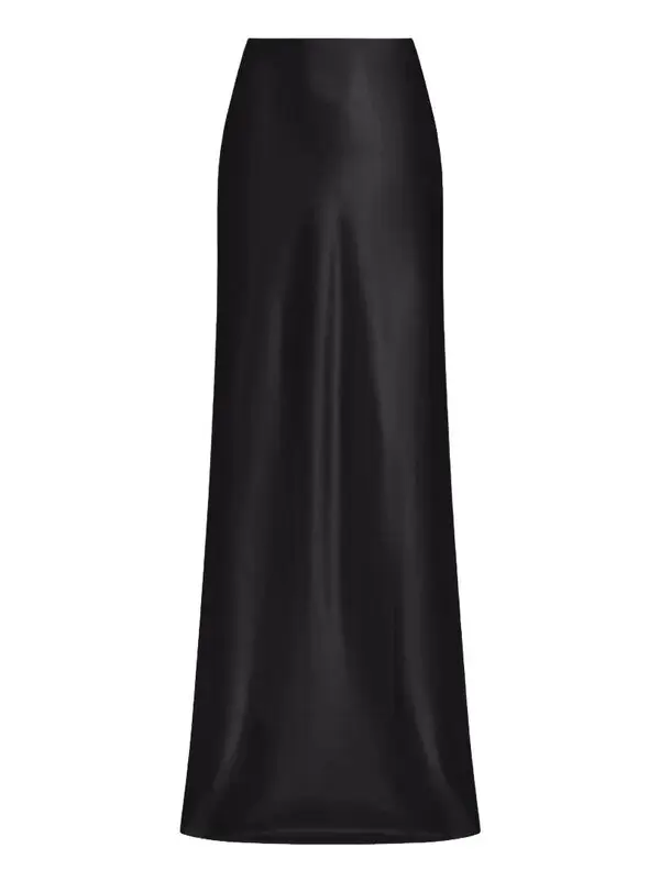 ALEXIA & ANTONIA Bias-cut Maxi Skirt - Black