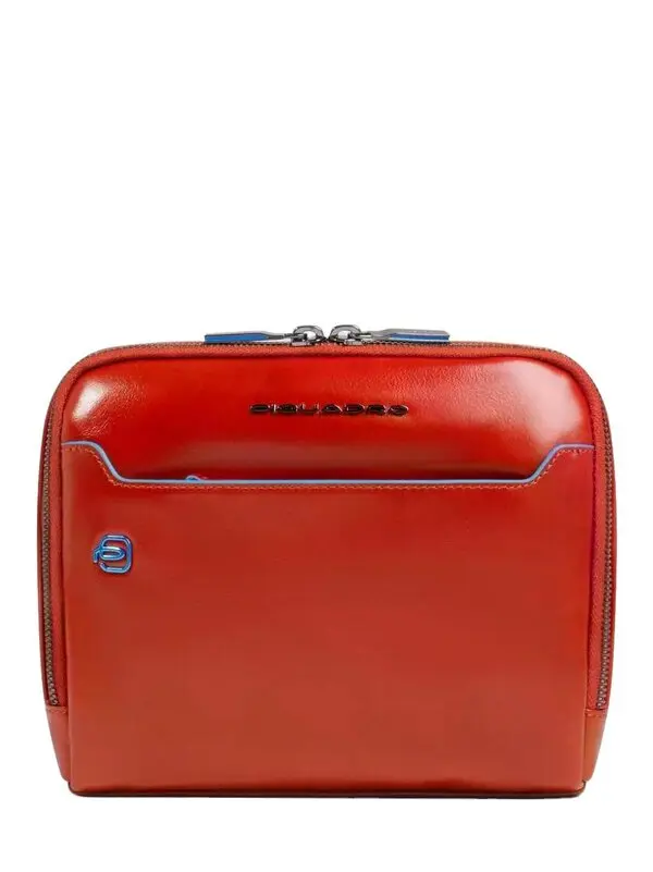 PIQUADRO Leather Crossbody Bag - Orange