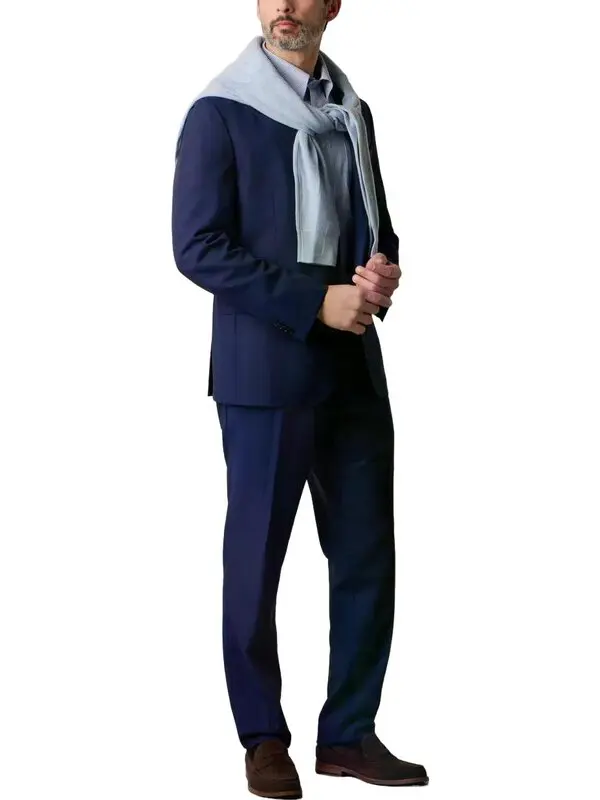 Brooks Brothers Single-breasted Wool Suit - Blue