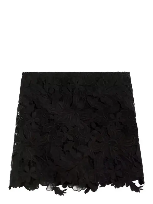 Sportmax Macramé Lace Skirt - Black