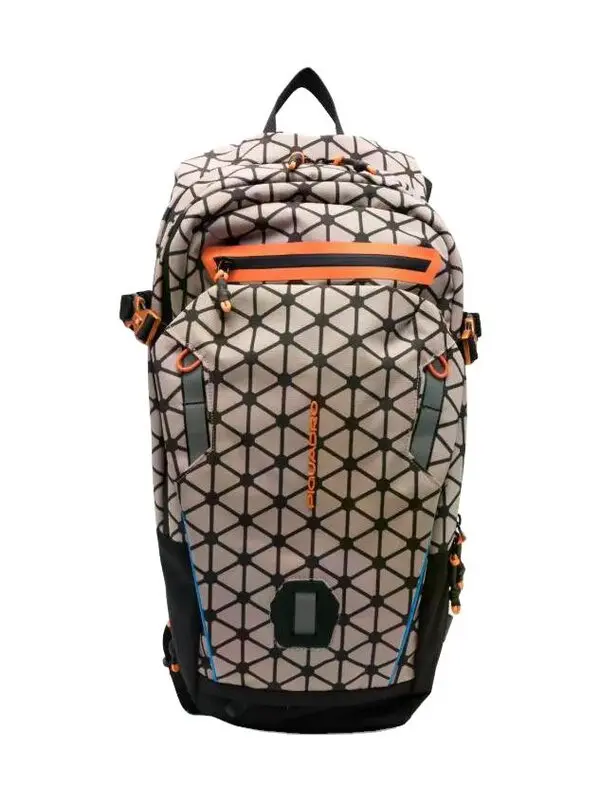 PIQUADRO Debossed-logo Detail Backpack - Neutrals