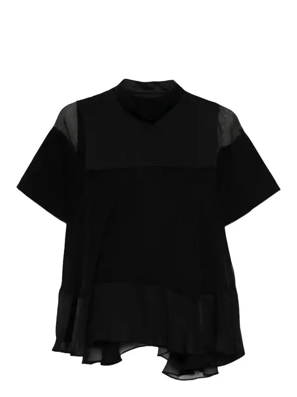 Sacai Layered Design Blouse - Black