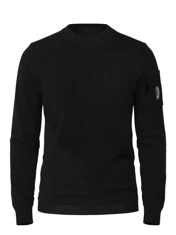 C.P. COMPANY Crew Neck Long Sleeve Sweater - Blue