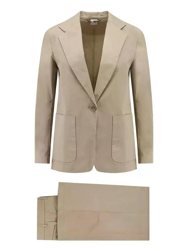 Aspesi Buttoned Pocketed Suit - Neutrals