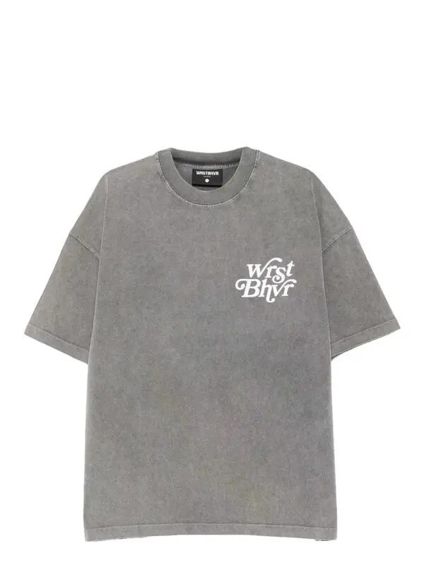 WRSTBHVR Reen V2" Logo Print T-shirt - Grey