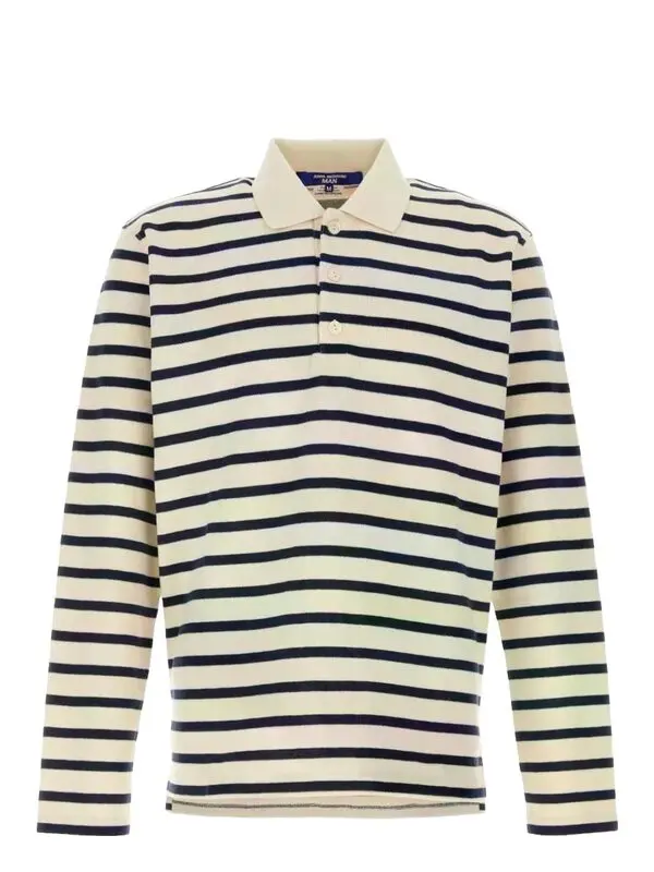 Junya Watanabe Striped Polo Shirt - Neutrals