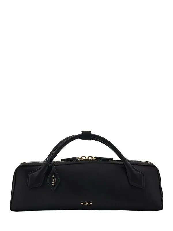Alaïa Le Teckel Satin Clutch - Black