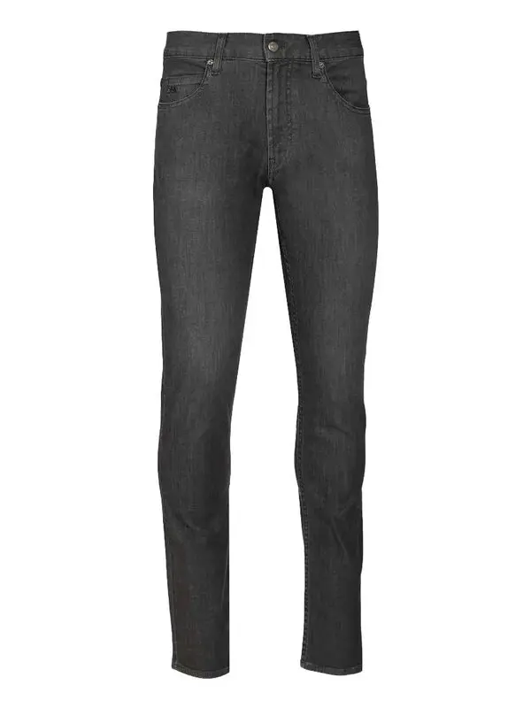 Emporio Armani Logo-patch Jeans - Grey
