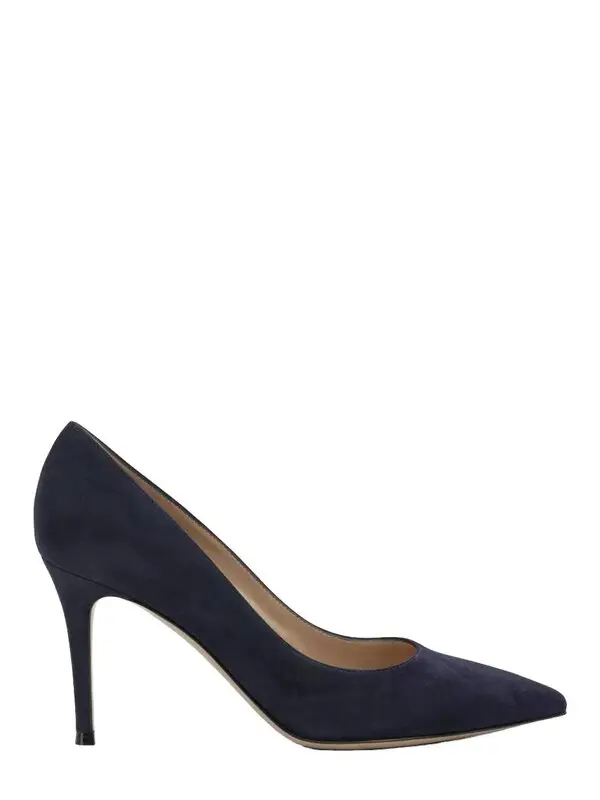 GIANVITO ROSSI Pointed Toe Stiletto Heel Pumps - Blue