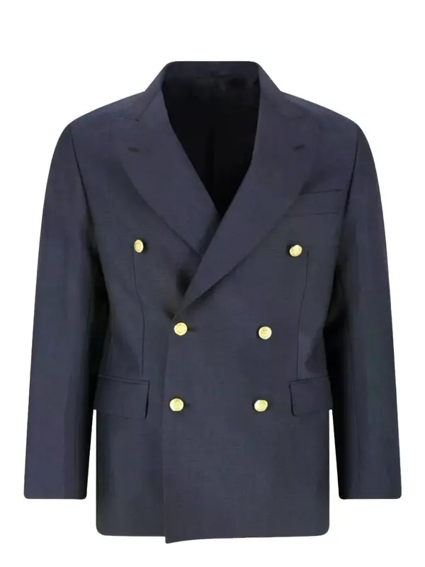 KAPTAIN SUNSHINE Double-breasted Blazer - Blue