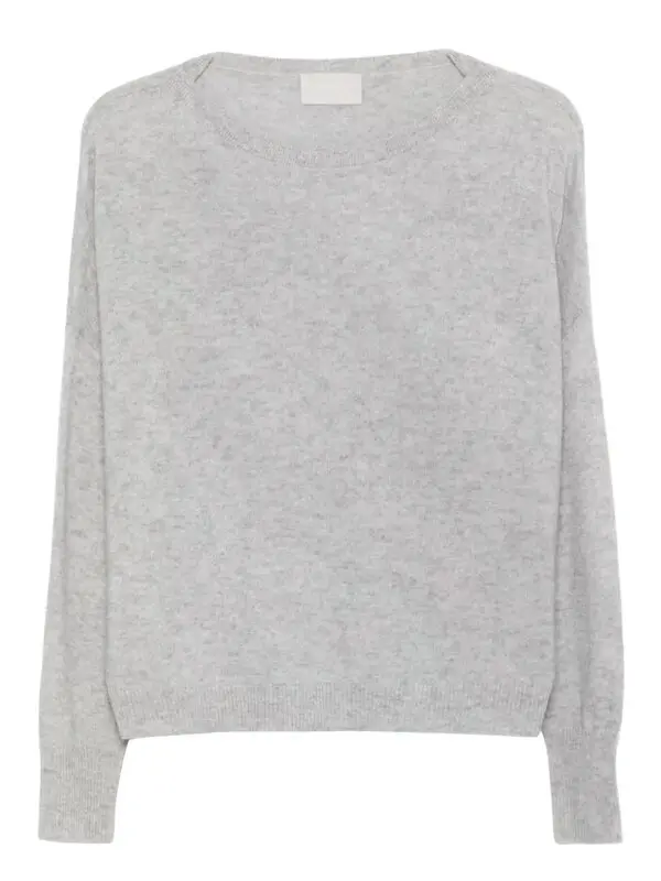 Hemisphere Boat Neck Sweater - Grey