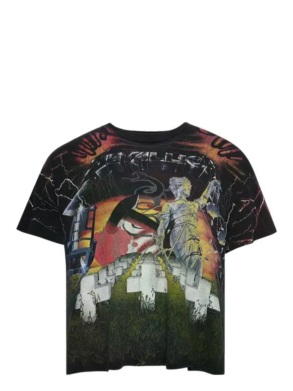 EARTHLING VIP Metallica Graphic-print T-shirt - Black