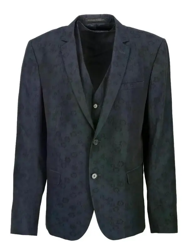 MASSIMO REBECCHI Floral-pattern Blazer Set - Blue