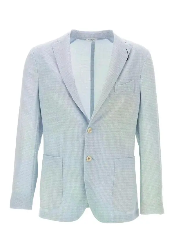 Boglioli K Checked Patch-pocket Blazer - Blue
