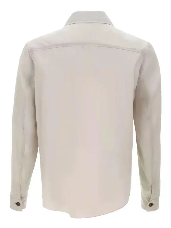 BARBA NAPOLI London Flap-pocket Button Shirt Jacket - Neutrals