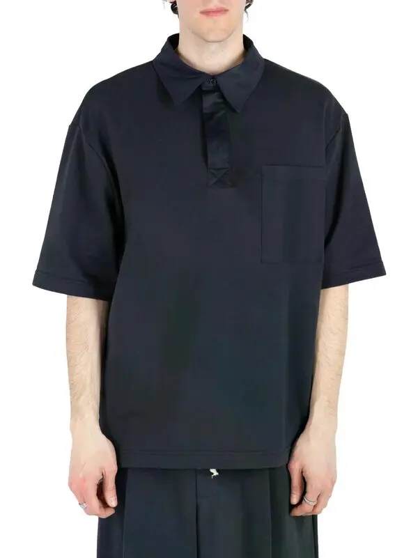 SOCIETE ANONYME Polo 92 Patch-pocket Short-sleeve Polo Shirt - Blue