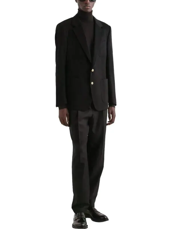 Dolce & Gabbana Single-breasted Portofino Cashmere Jacket - Black