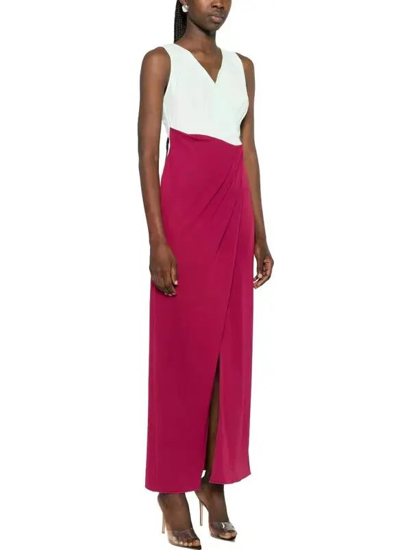 Patrizia Pepe Color-block Maxi Dress - Red