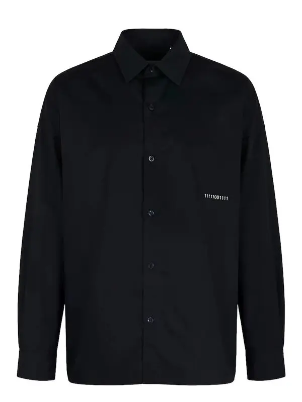 SOCIETE ANONYME Long Sleeve Button-up Shirt - Black