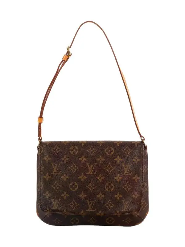 LOUIS VUITTON Monogram Musette Tango Shoulder Bag - Brown