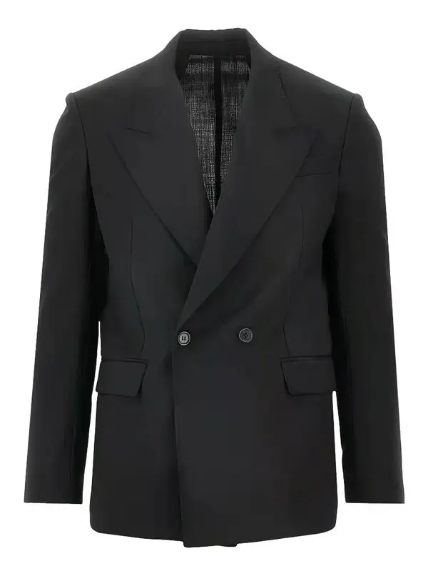 MARSEM Double Breasted Blazer - Black