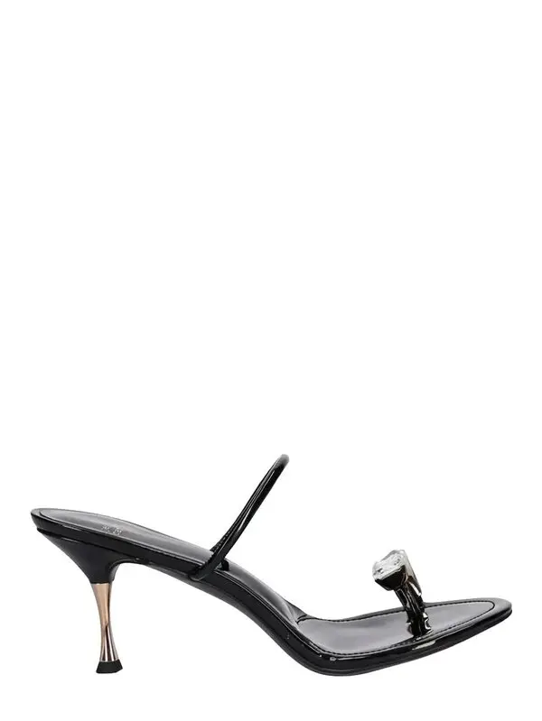 Jeffrey Campbell Gemstone Embellished Heeled Sandals - Black
