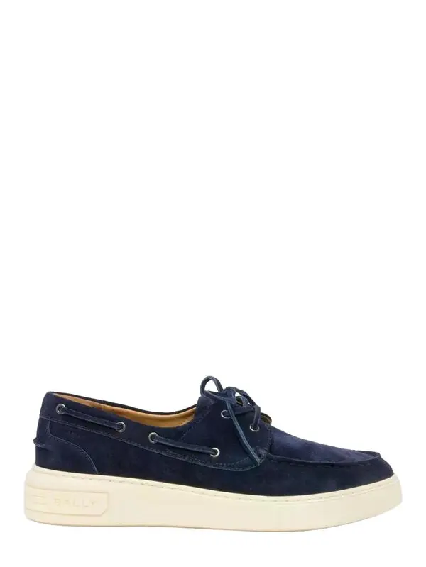 Bally Suede Sneakers With Platform Sole - Blue