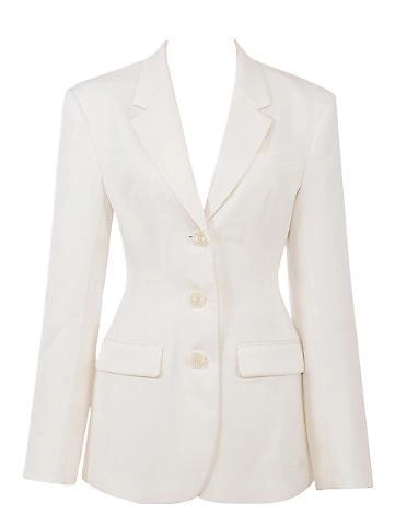House Of Cb Luella Tailored Stretch-woven Blazer - Ivory
