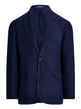 Polo Ralph Lauren Single-breasted Notch-lapel Linen Blazer - Navy