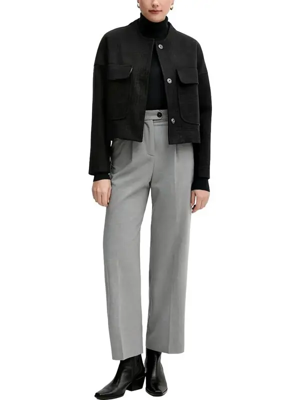 Sisley Roll Neck Long Sleeve Sweater - Blue