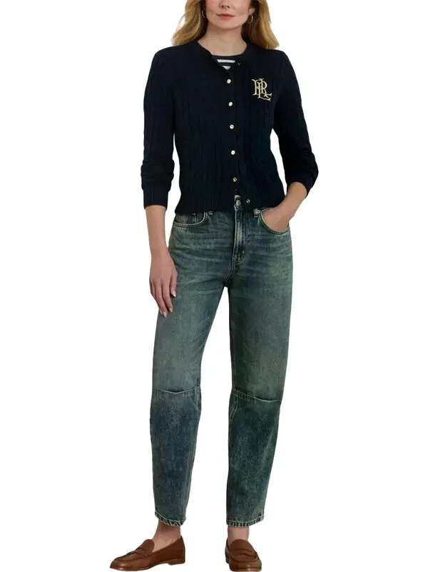 Ralph Lauren Cable-knit Buttoned Cardigan - Blue
