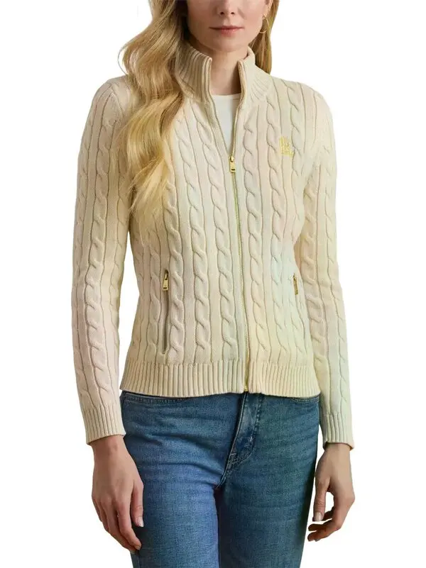 Ralph Lauren Cable-knit Zipped Jacket - Neutrals