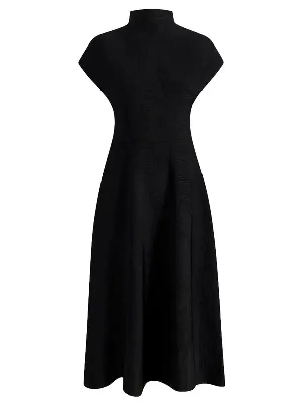 Khaite Lyra Dress Milano-stitched Viscose - Black