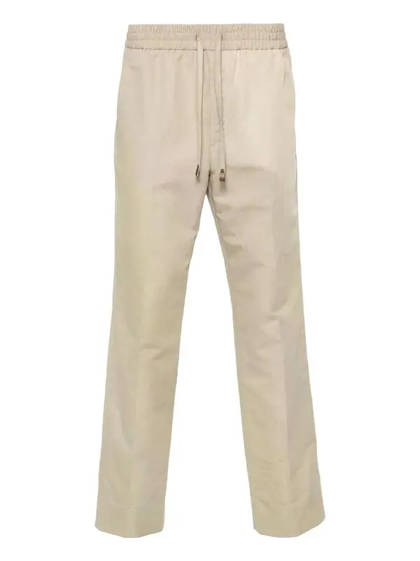Brioni Mid-rise Straight-leg Trousers - Neutrals