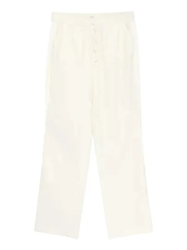 MVP WARDROBE Drawstring Trousers With Side Stripe Detail - Neutrals