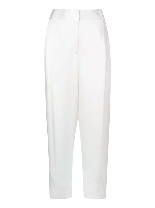 Tibi Celia Sculpted Cropped Trousers - White
