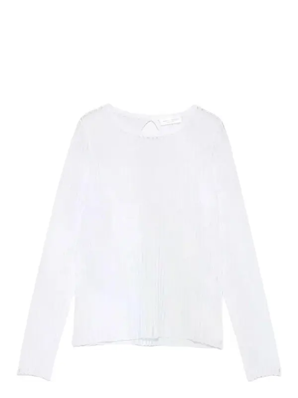 ROBERTO COLLINA Ribbed Knit Sweater - White