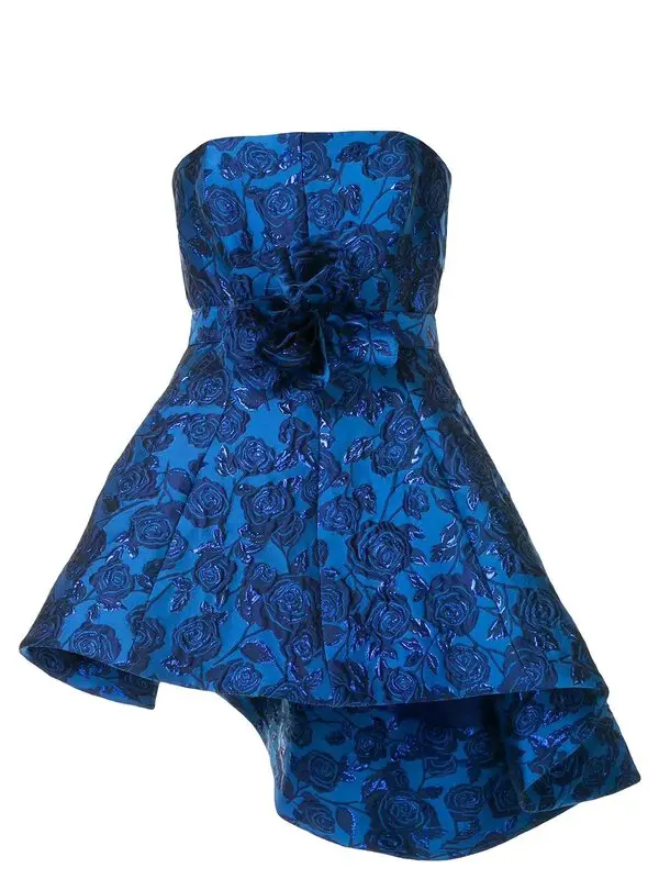 BAMBAH Bellflower Peplum Top - Blue