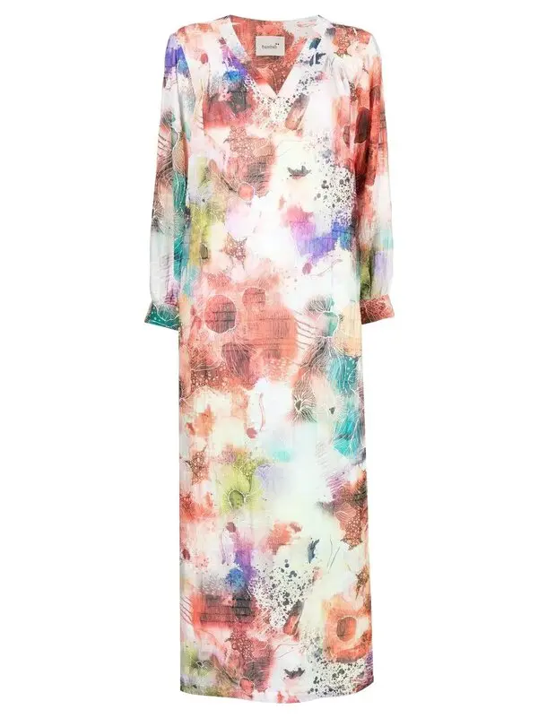 BAMBAH Gardenia Floral Print Maxi Dress - Multicolour