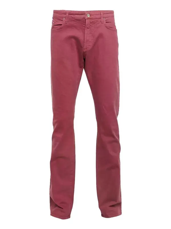 Etro Logo Patch Trousers - Red