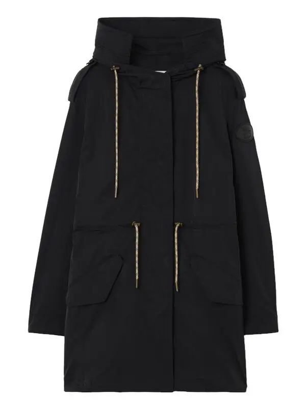 Burberry Stretch Nylon Fishtail Parka - Black