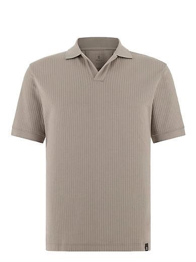 Boggi Milano Jacquard Pima-cotton Polo Shirt - Taupe