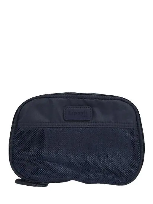 LIPAULT Logo Embossed Mesh Packing Cube - Navy