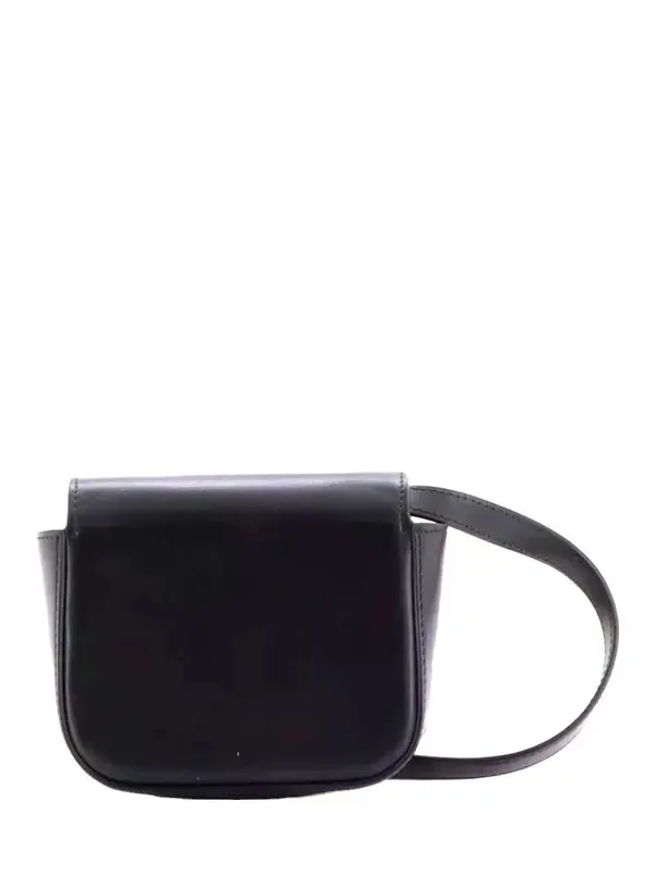 Celine Claude Leather Mini Shoulder Bag - Black