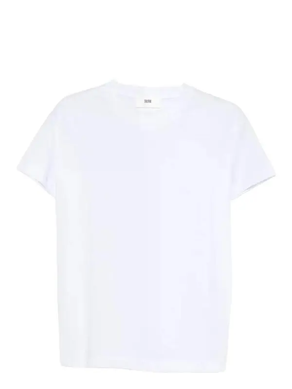 SOLOTRE Crew Neck T-shirt With Short Sleeves - White